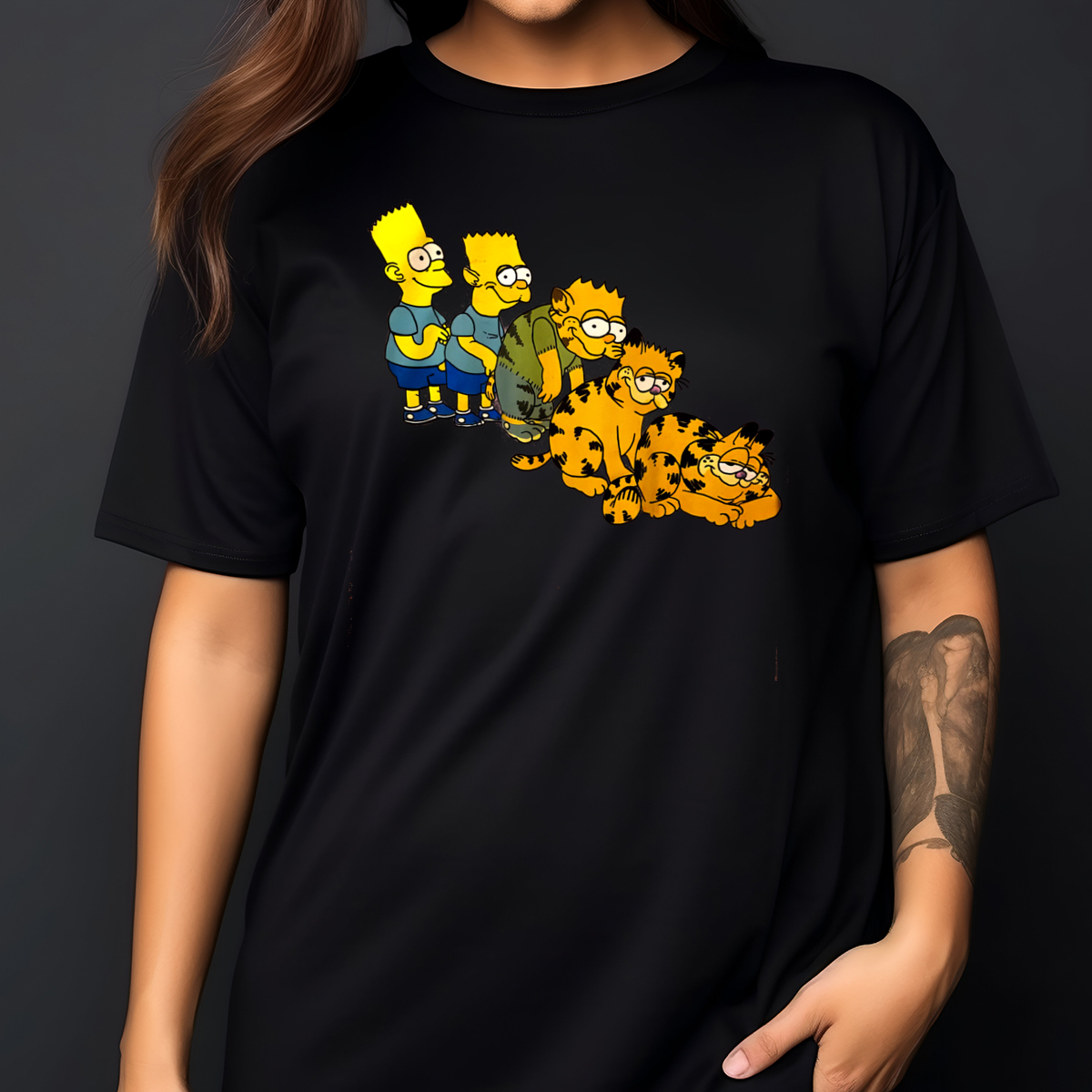 Bart Simpson Evolution Garfield 2024 Shirt - Podxmas Customized Store