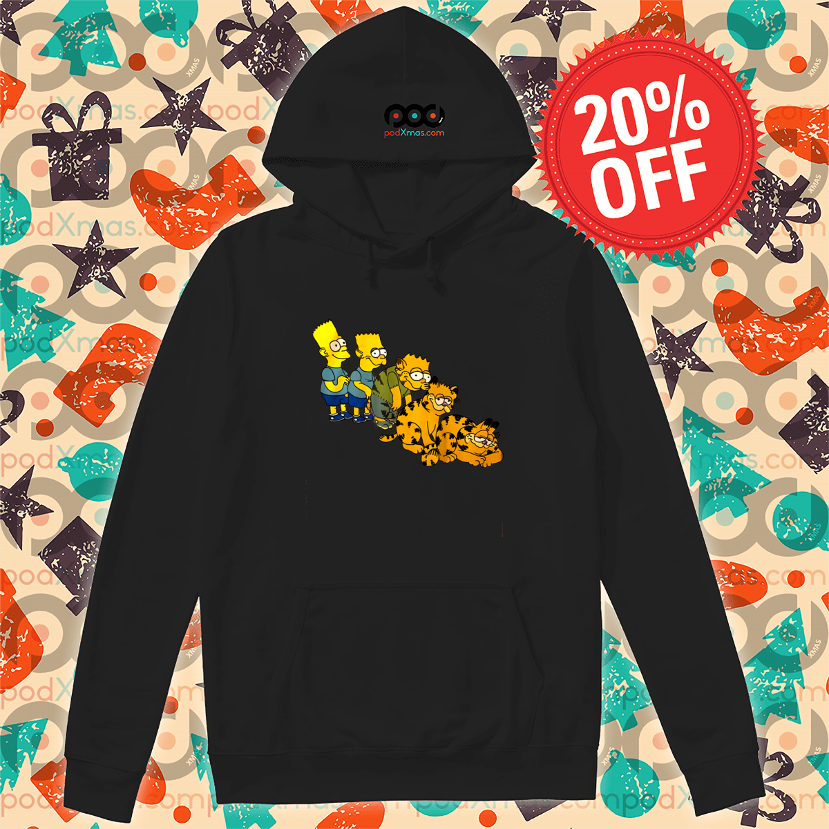 Bart Simpson Evolution Garfield 2024 Shirt - Podxmas Customized Store