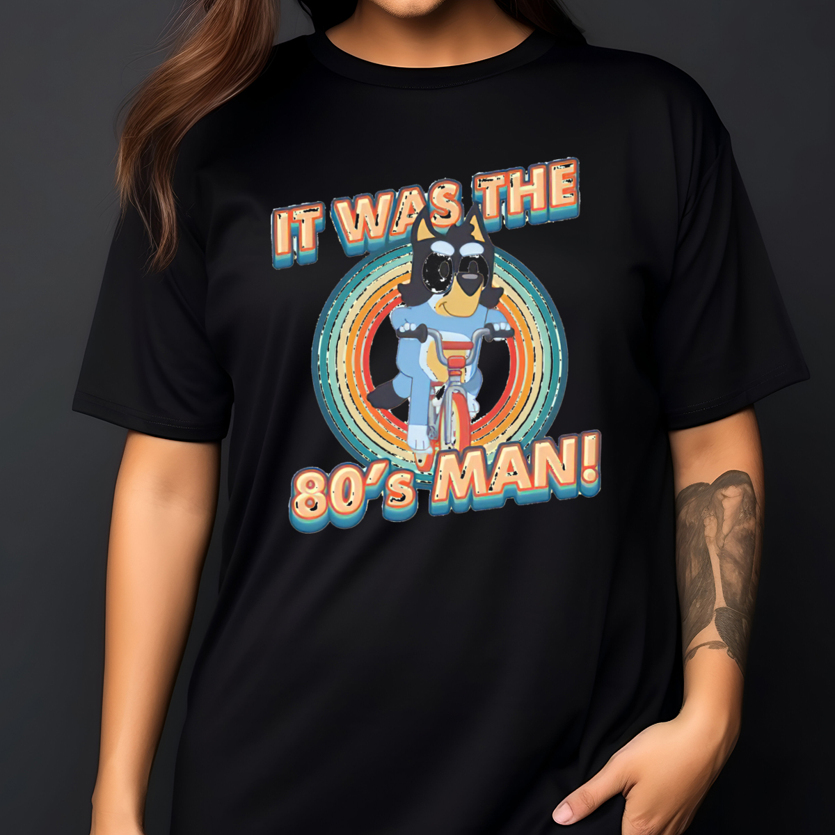 Bluey This Was The 80's, Man PNG, Bluey PNG