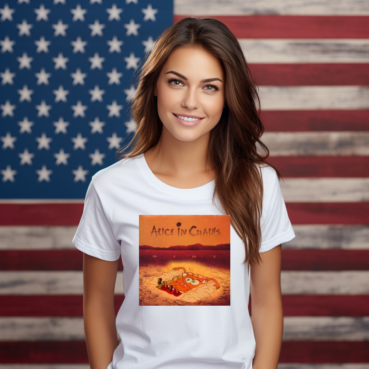 Spongebob Alice In Chains Dirt 2024 Shirt - Podxmas Customized Store