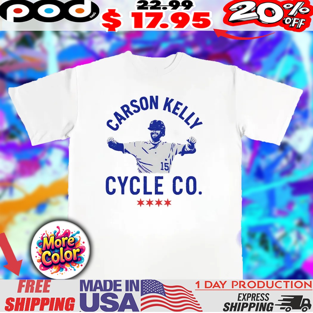 Carson Kelly Cycle Co Chicago Cubs Graphic 2025 Shirt - Podxmas ...