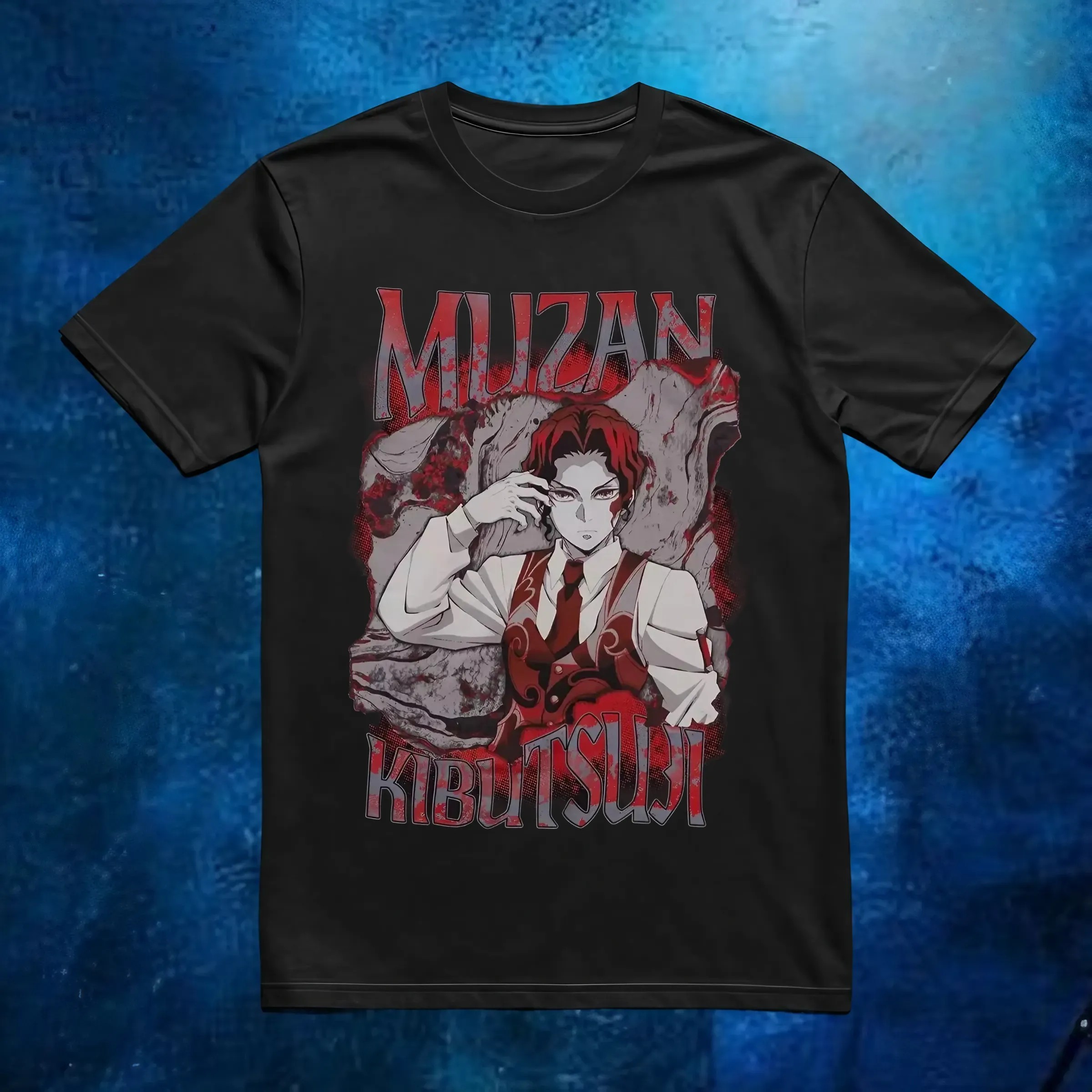 MUZAN KIBUTSUJI Demon Slayer Kimetsu No Yaiba Muzan Smoke T Shirt ...